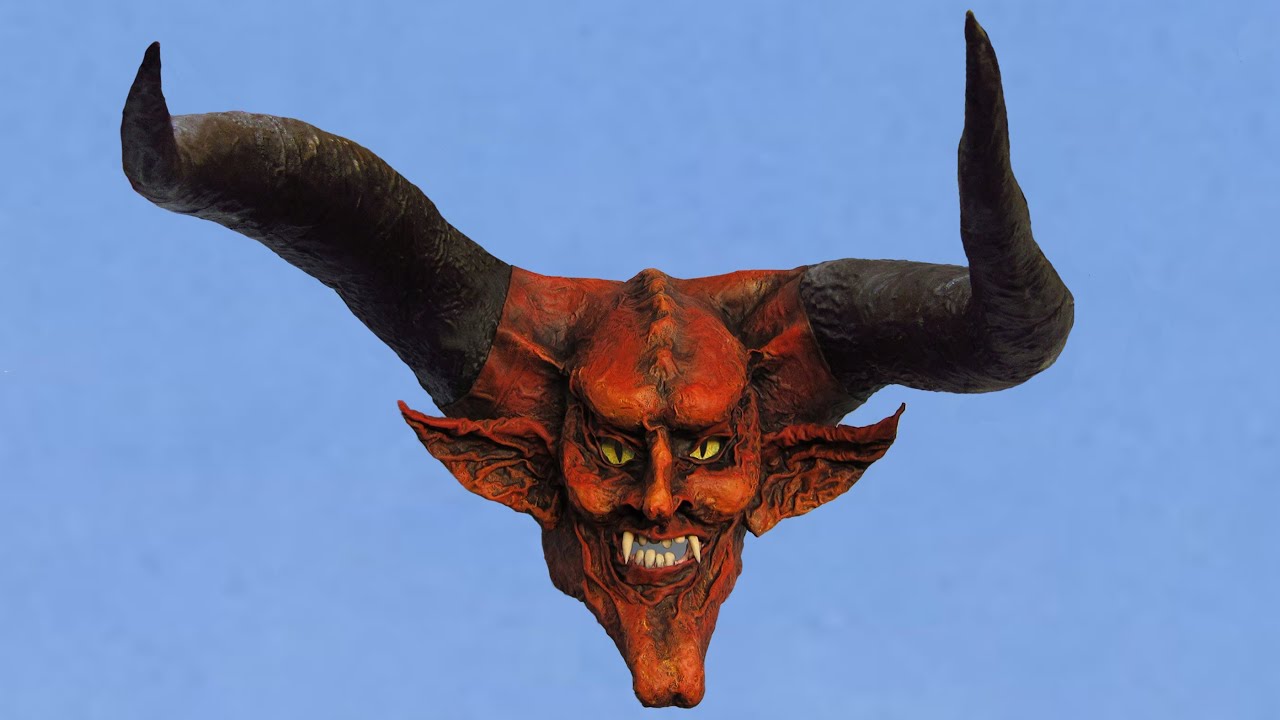 Paper Mache Devil Mask