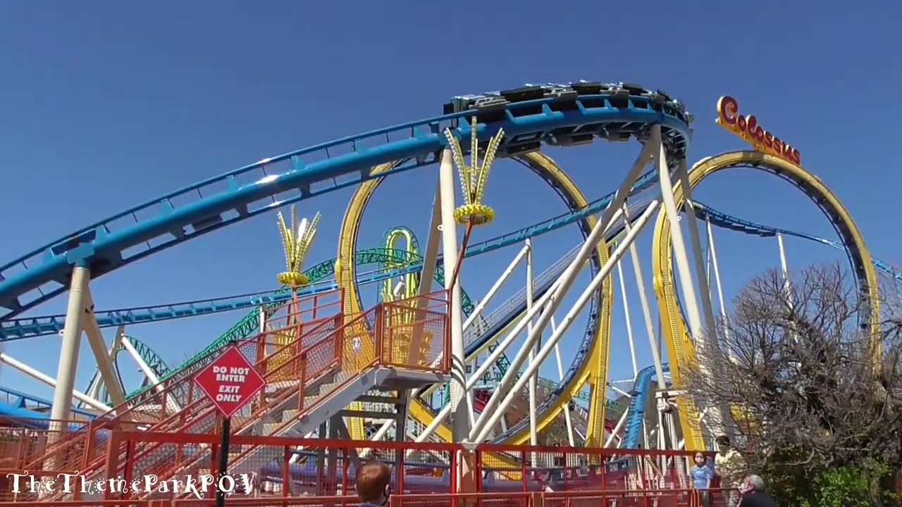 Colossus The Fire Dragon (Off-Ride) at Lagoon Amusement Park - YouTube
