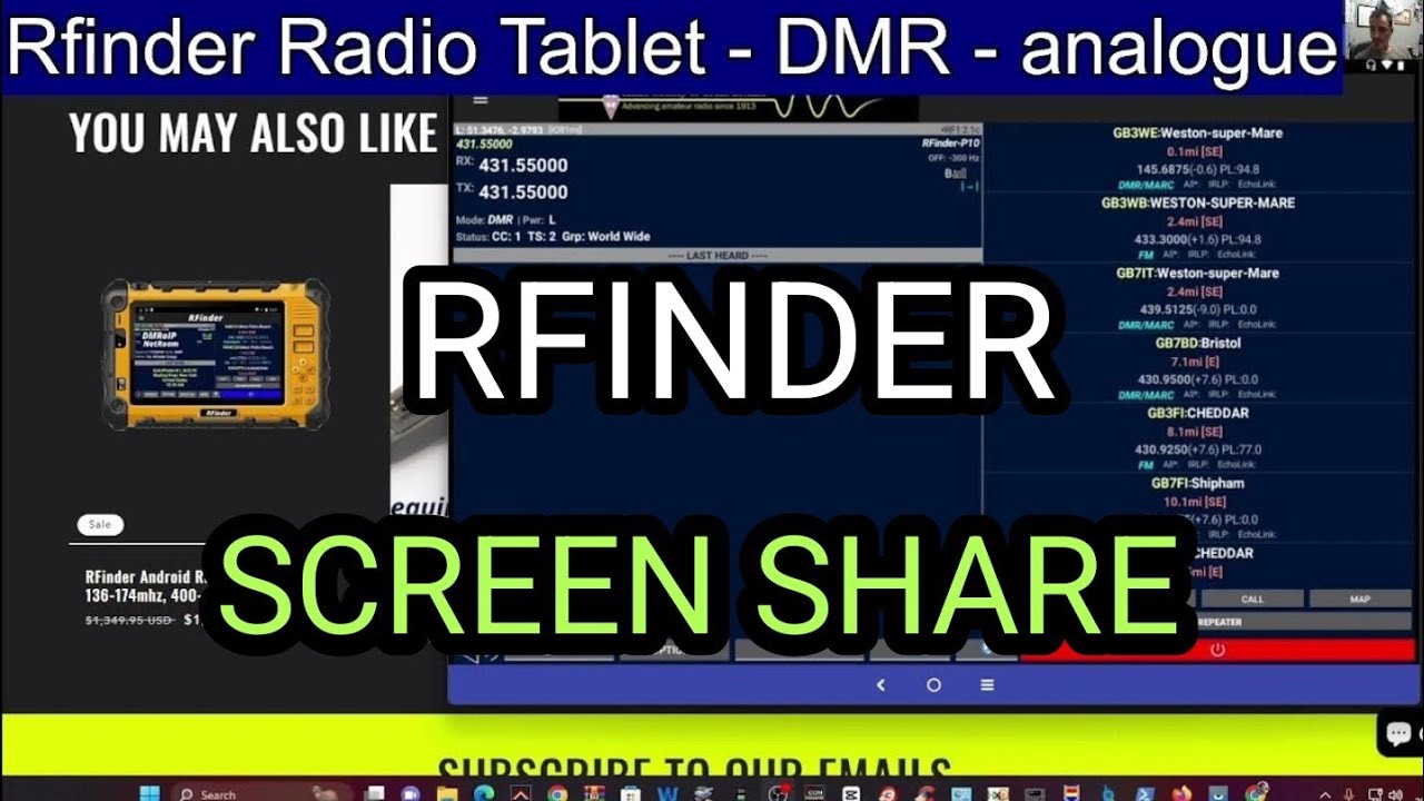 Rfinder Tablet - PC Screen Share & Overview - YouTube