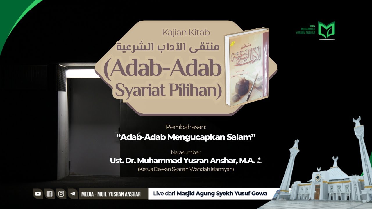 Pembahasan: "Adab-Adab Mengucapkan Salam" - YouTube