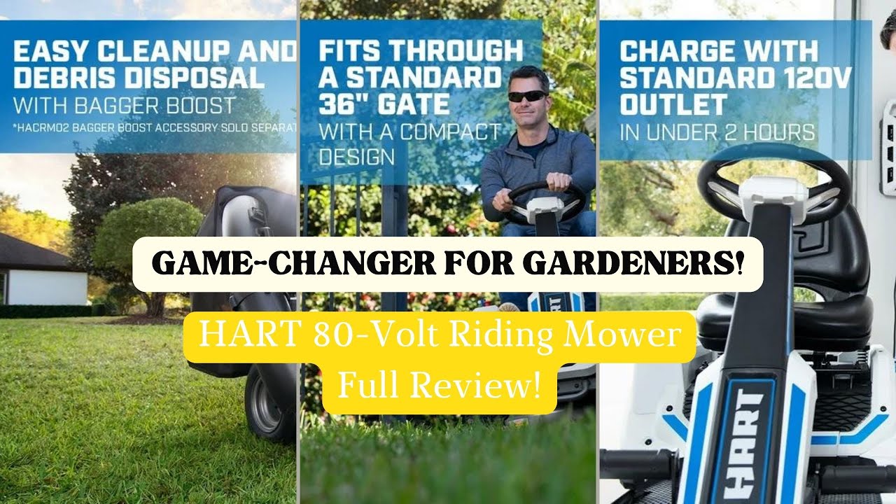 HART 80V Riding Mower: The Game-Changing Lawn Care Solution # ...