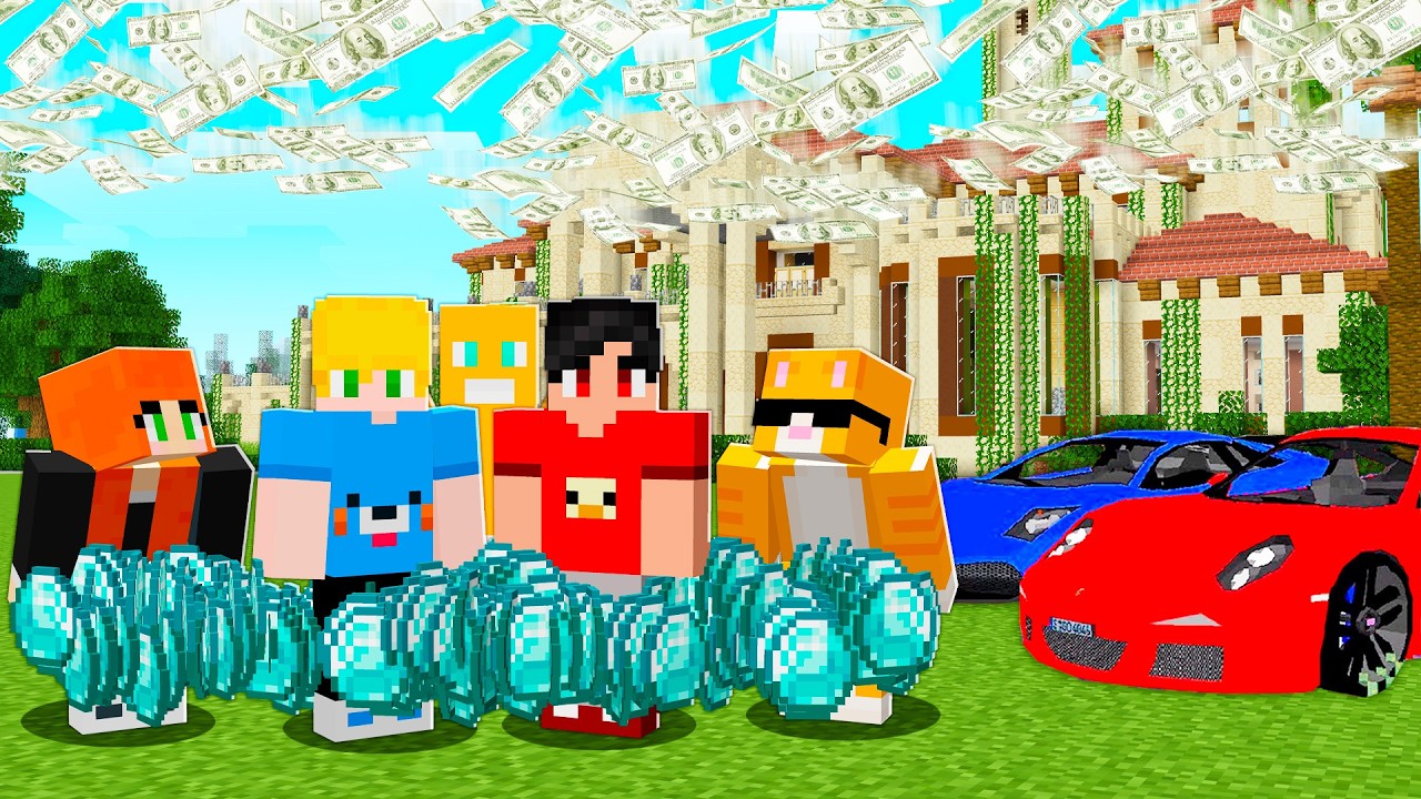 Kass e KR Ficaram Milionários com Seus Amigos no Minecraft! - YouTube