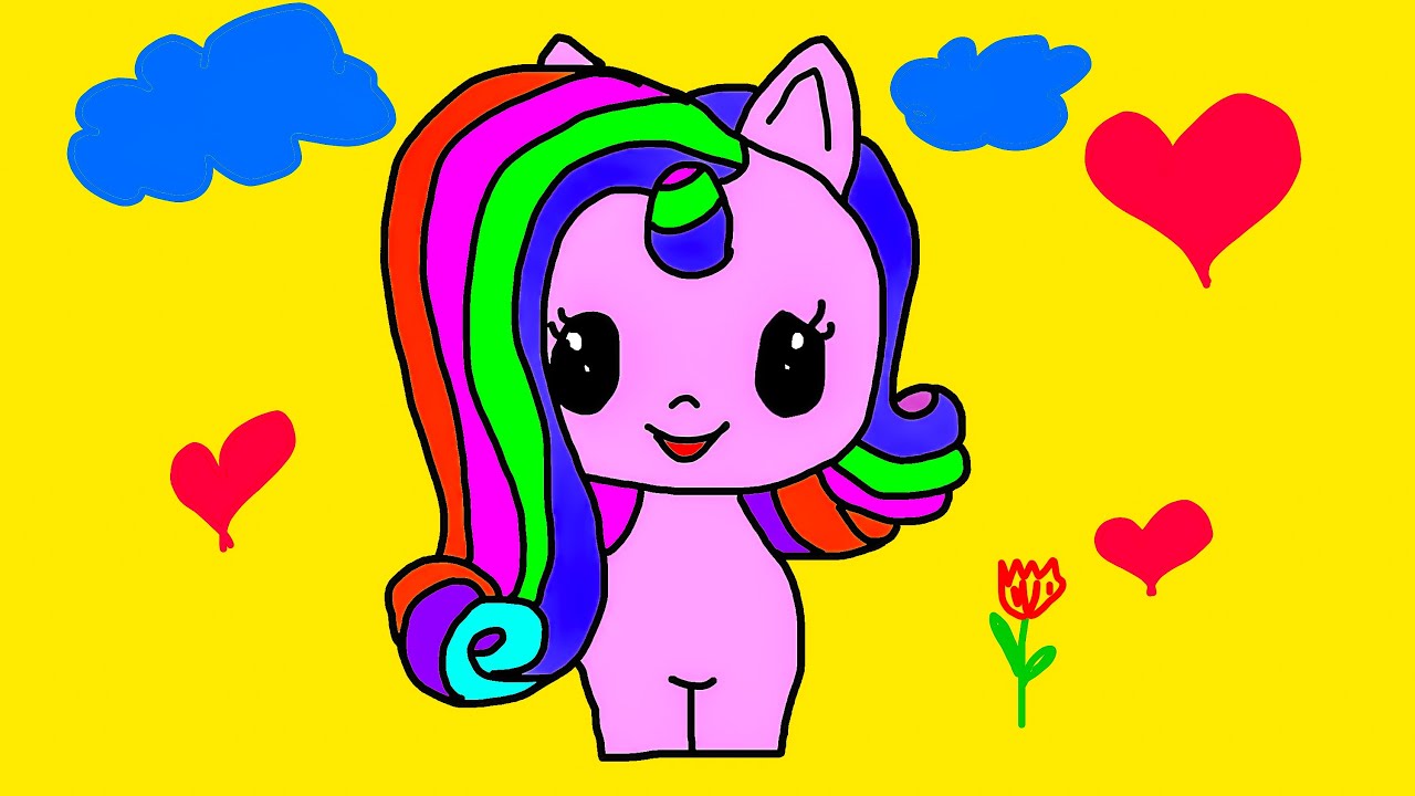 MY LITTLE PONY 🦄 STAR LIGHT GLIMMER - CARTOON DRAW - YouTube