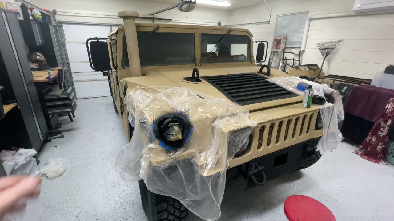 HMMWV M1165A1 Project: Part 4 - Detail Paint Work - YouTube