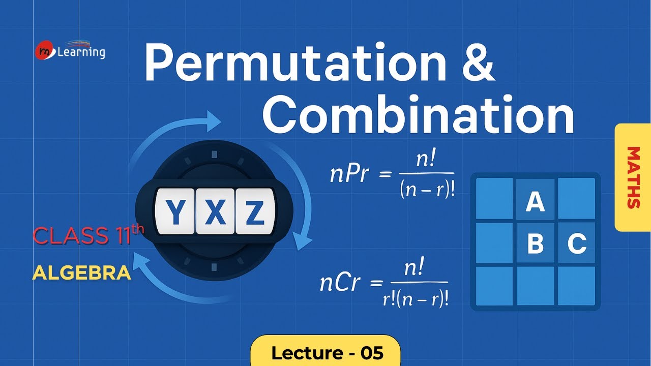 Permutation of distinct objects: Permutation and Combination - Class ...