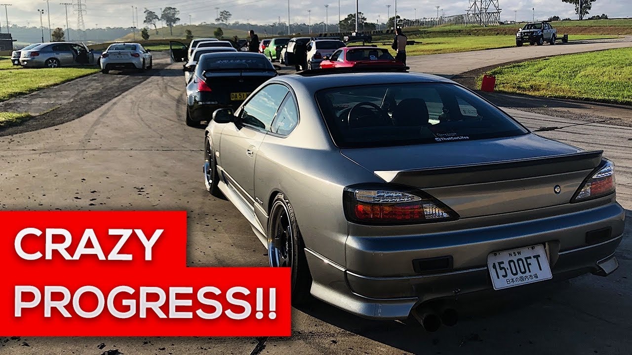 SENDING IT In My S15 At The SKID PAN!! - YouTube