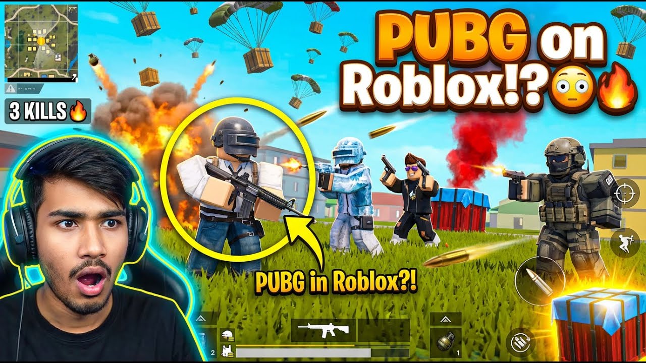 Playing PUBG In Roblox | EP1 - Playing Popular Games In Roblox | BGMI ...