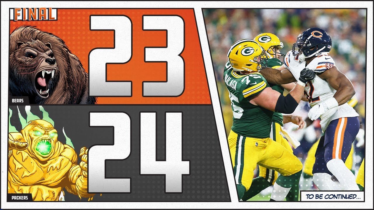 Packers 24 Bears 23: Bears crumble to rodgers - YouTube