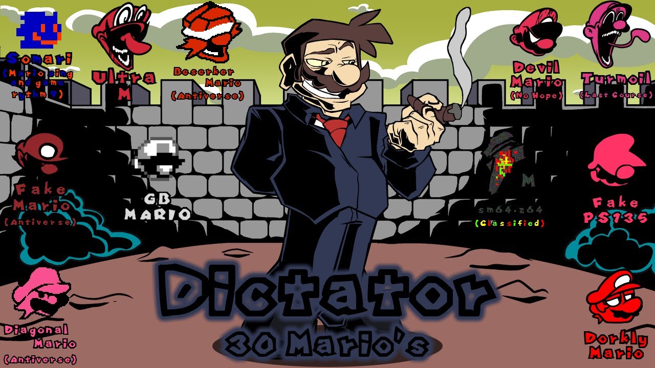 FNF - Dictator / Only Mario's (Mario's Madness V2) - YouTube