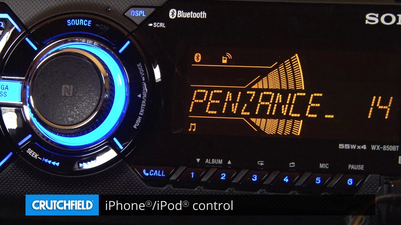 Sony WX-850BT Display and Controls Demo | Crutchfield Video - YouTube