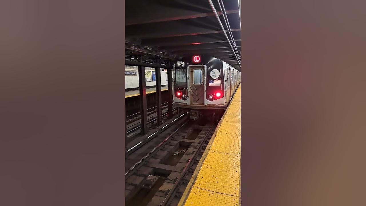 Canarsie Manhattan Bound R143 L trains action at Graham Avenue - YouTube