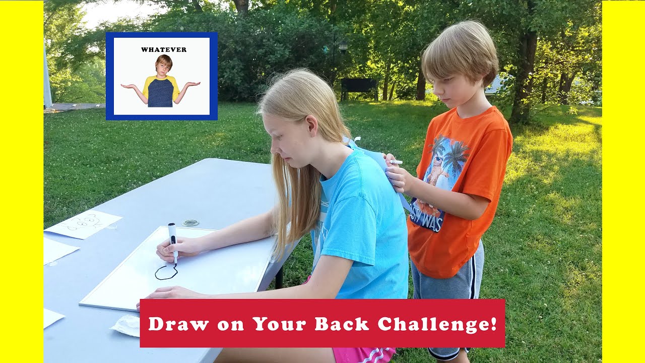 Draw On Your Back Challenge - YouTube