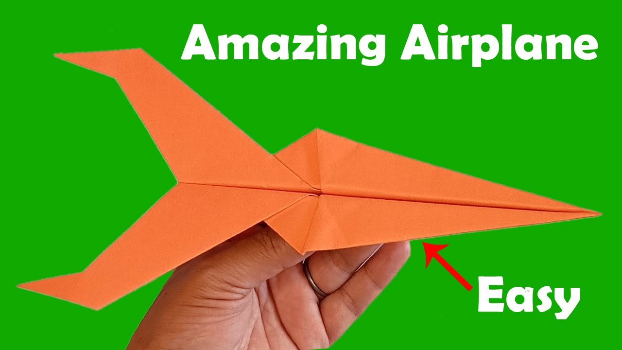 most powerful paper plane I creative things with paper I how to build ...