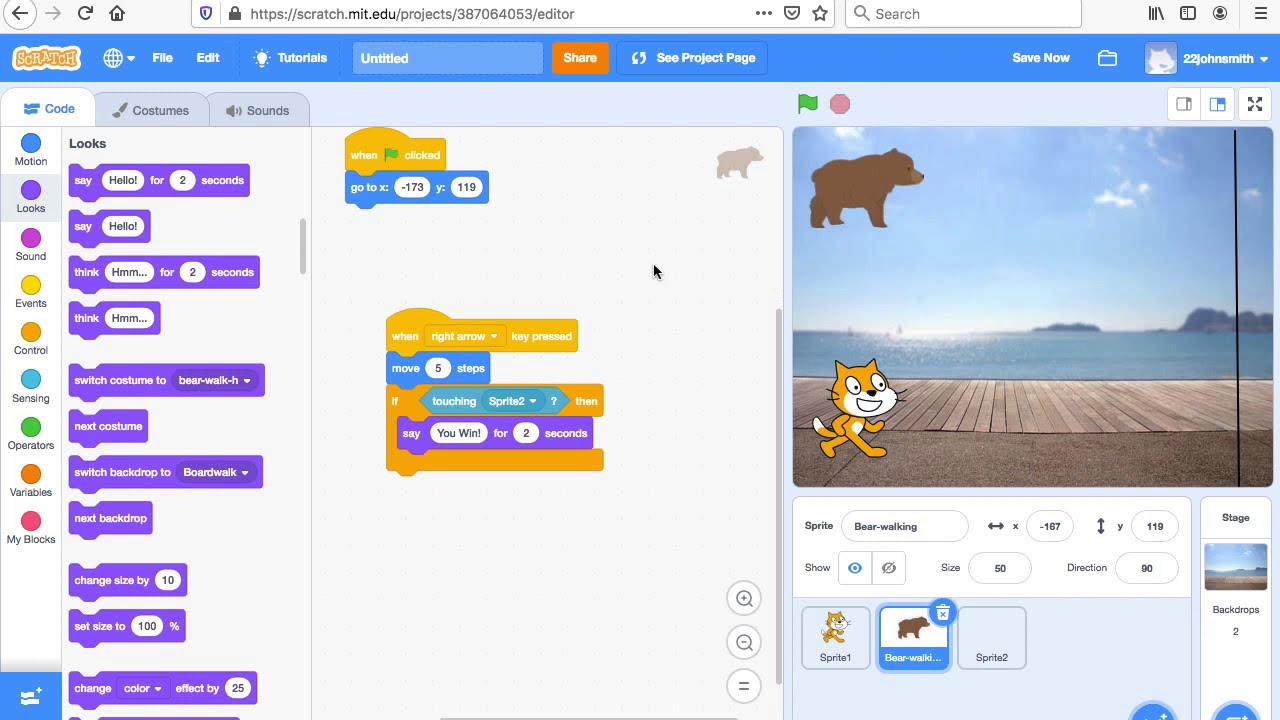Scratch Two Player Race - YouTube