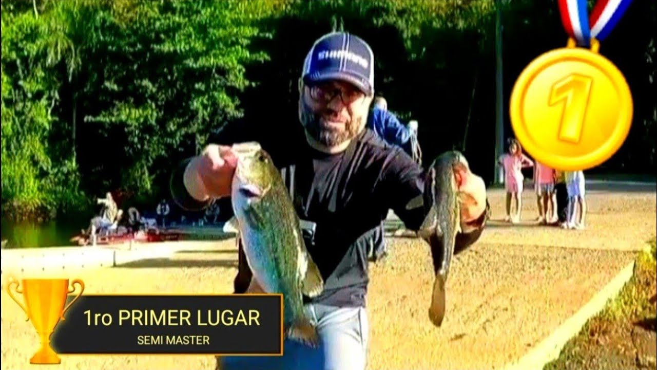 🏆1ro PRIMER LUGAR Categoria Semi Master TORNEO de Pesca en Lago ...