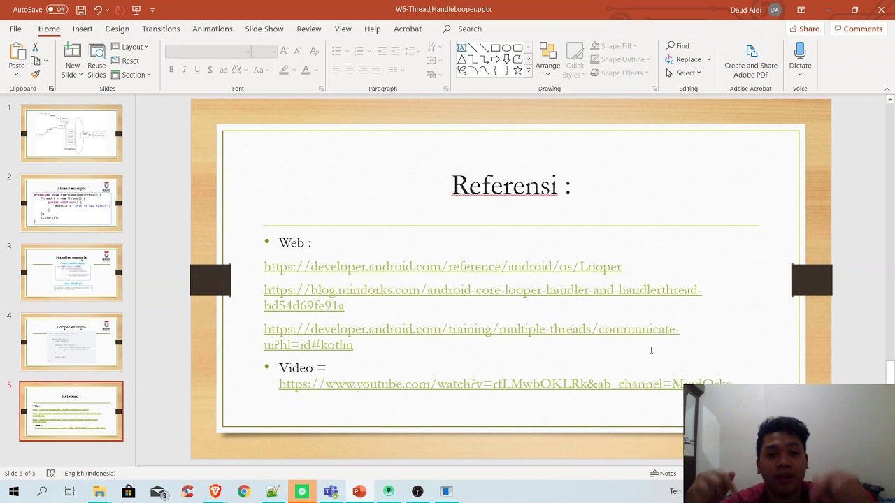Thread Handler Looper Tutorial Dasar Pemrograman Mobile - YouTube