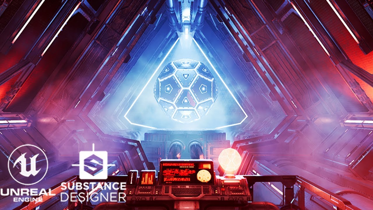 Into The DataCore - UE4/Substance Designer Scifi Environment - YouTube