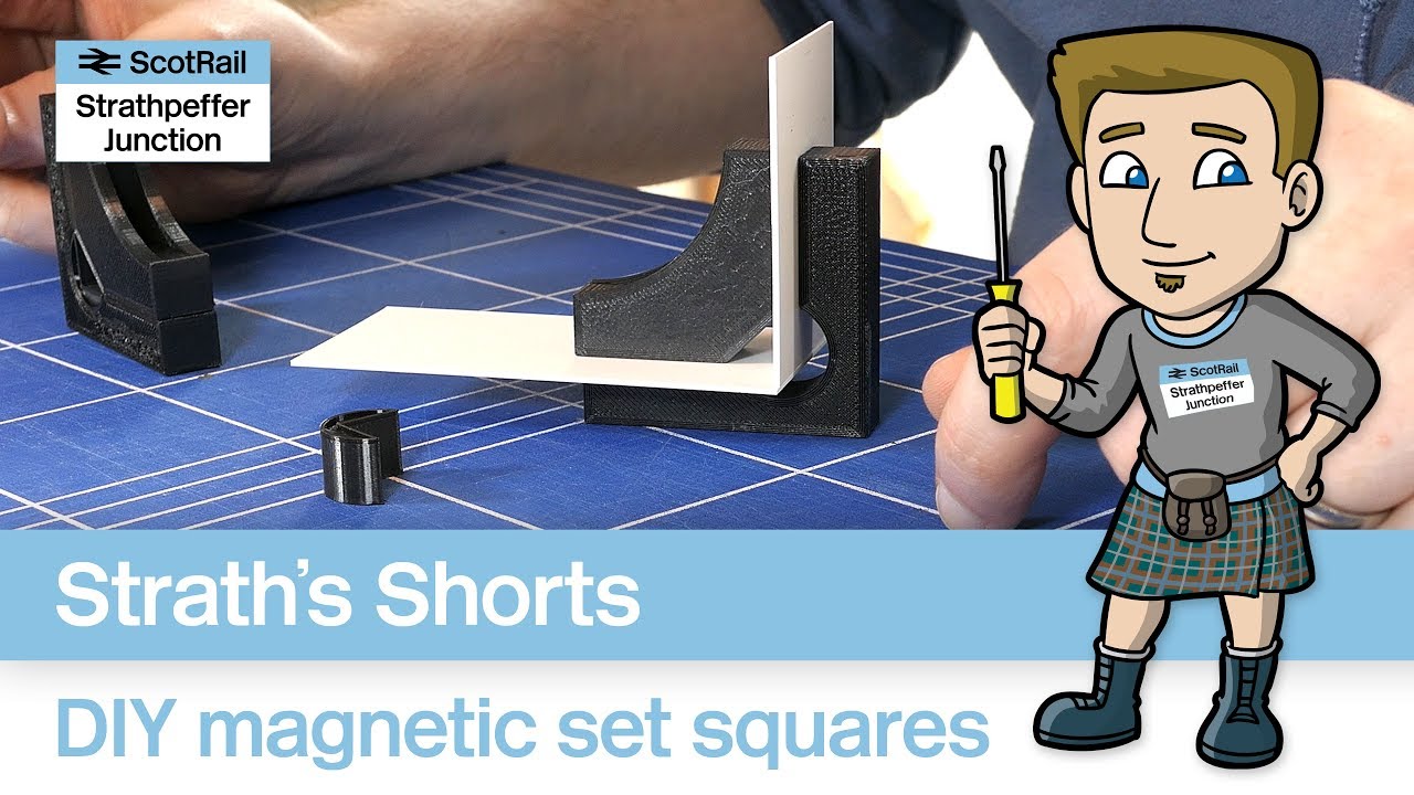 How to Make Magnetic Set Squares - DIY for Railway Modellers (3D ...