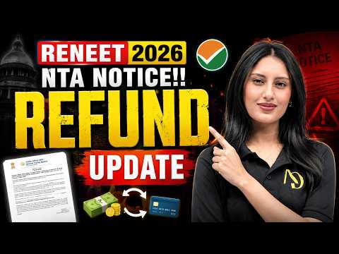 🚨 RENEET 2026 NTA Official Notice?! Big Update on Refund Details! | Shivani Maam