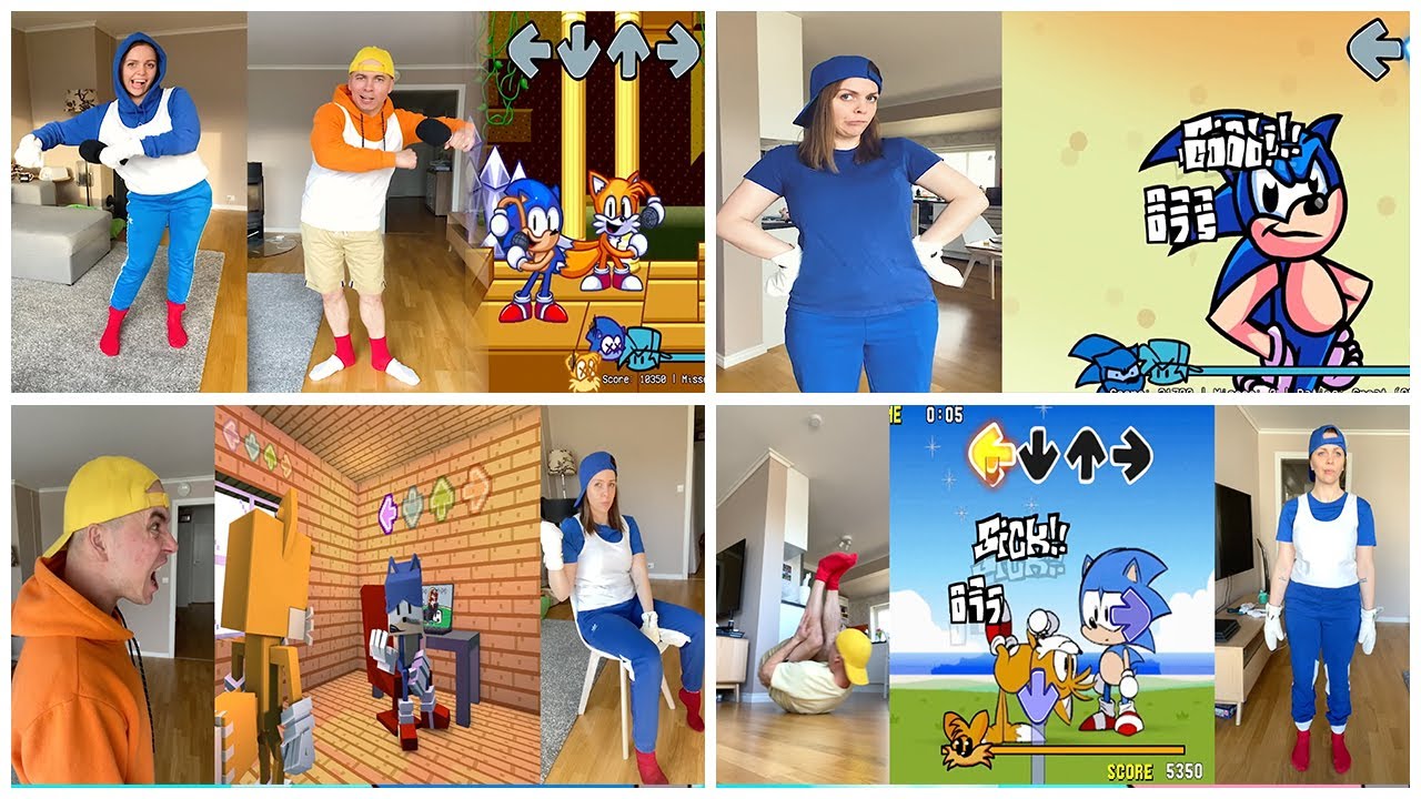 All Sonic FNF In Real Life - YouTube