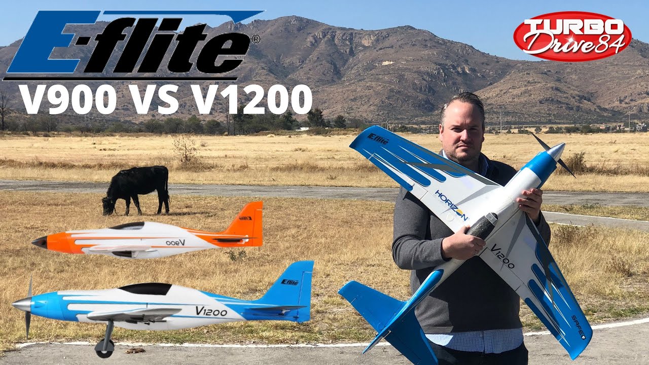RC E-flite V900 vs V1200 - YouTube