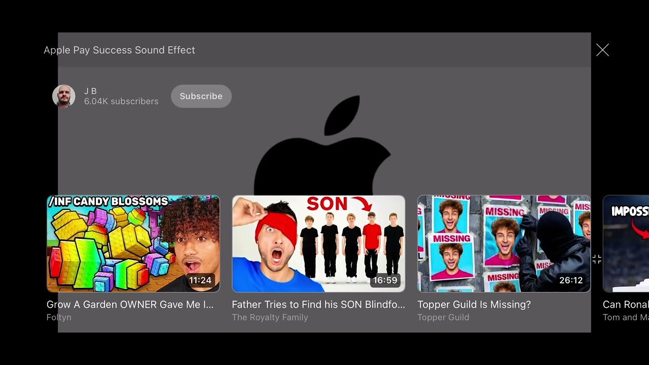 apple pay success sound effect - YouTube