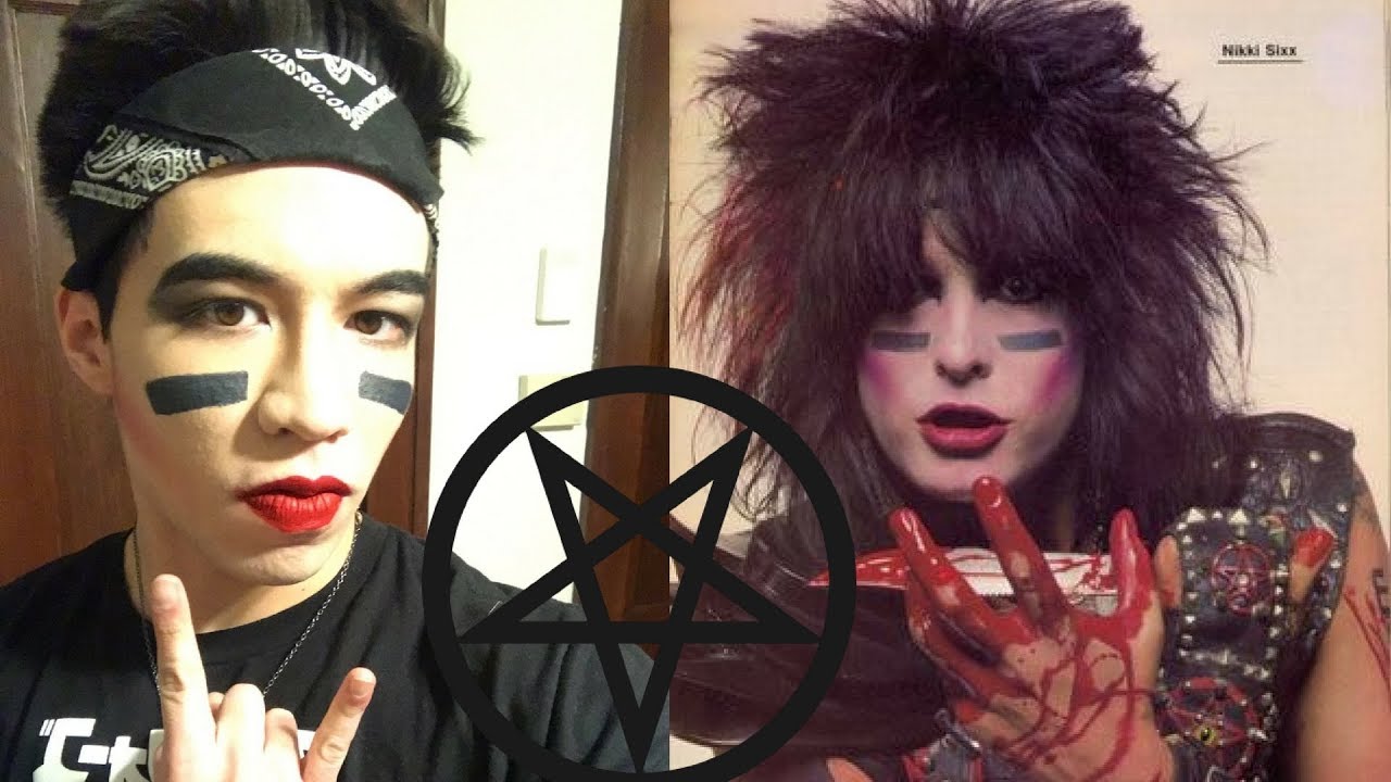 Nikki Sixx Makeup Tutorial! (re-upload) - YouTube
