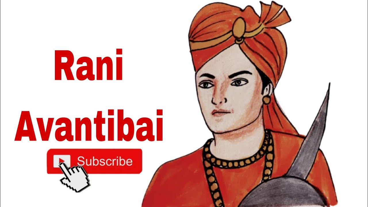 Rani Avantibai Sketch | Rani Avantibai Drawing | how to draw rani ...