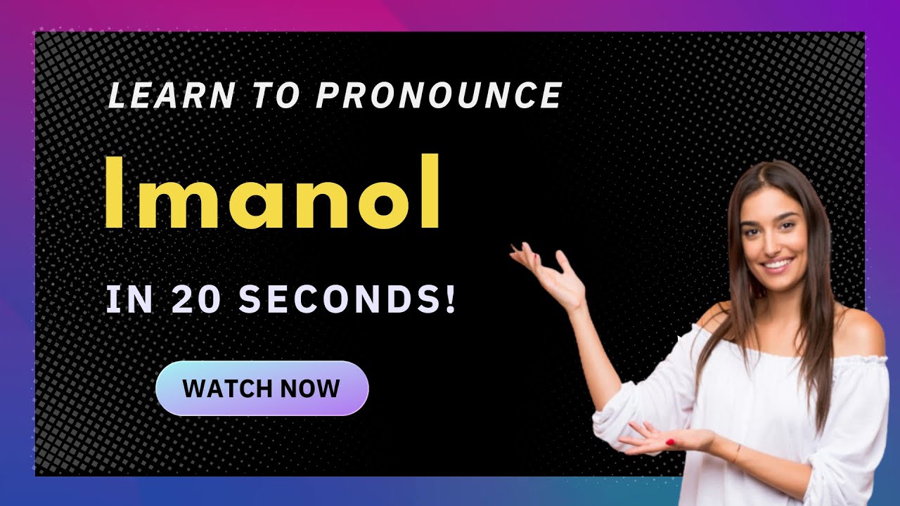 Learn How to Pronounce Imanol (Mexico/Mexican Pronunciation) with Audio and Phonetic Spelling ...