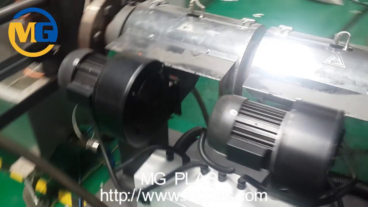 how to recycle the waste PE/PP/PS/ABS flakes scraps into pellets - YouTube