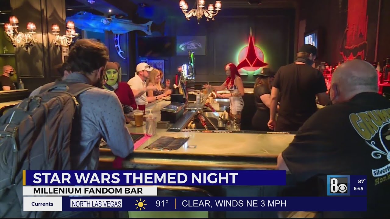 Millennium Fandom Bar celebrating May the Fourth in style - YouTube