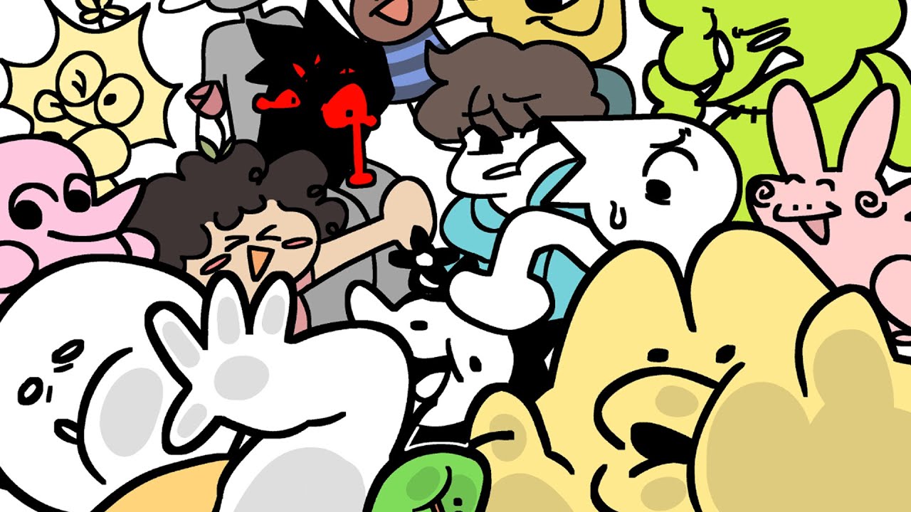 drawing on ONE layer with 20+ artists - YouTube