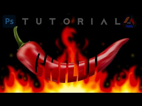 Red chilli graphic design / Text manipulation in photoshop #photoshop # ...