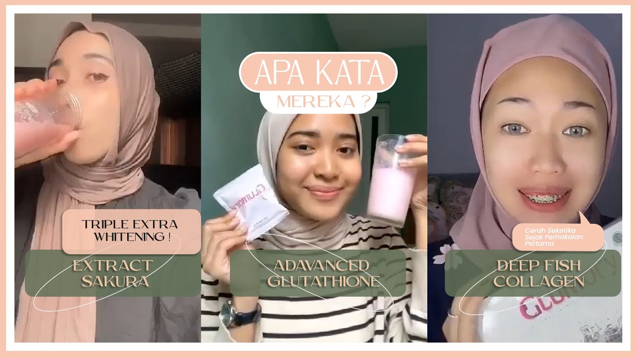 Glumory Beuty Booster Drink New Formula Triple Extra Whitening 💕 - YouTube