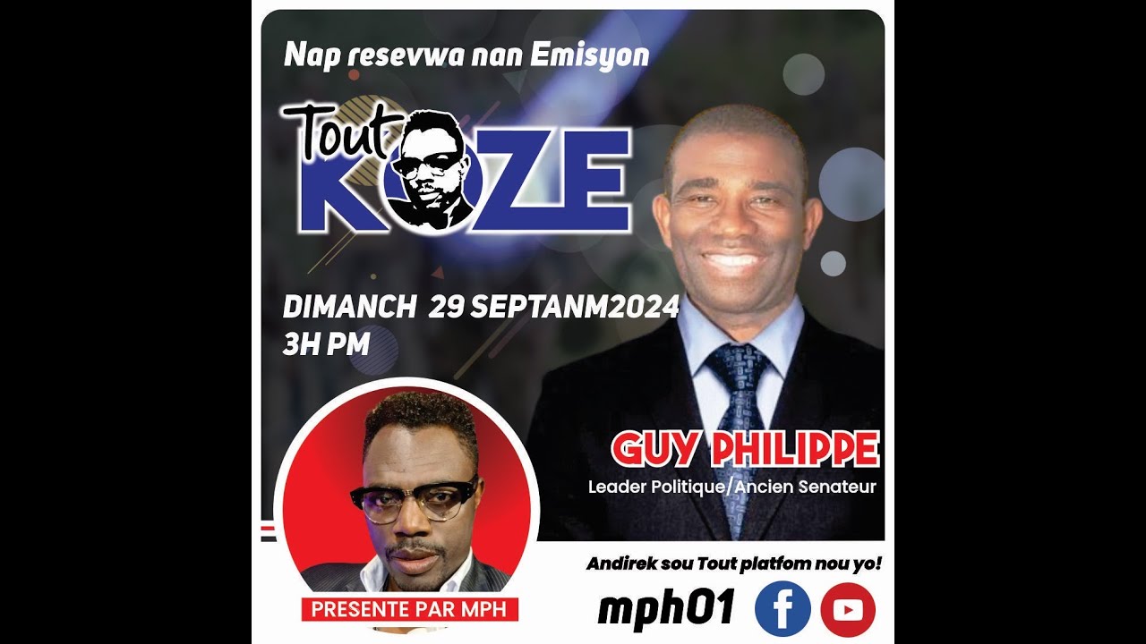 EMMISSION TOUT KOZE ;GUY PHILIPPE INVITE NOU POU JODIA ·2 - YouTube