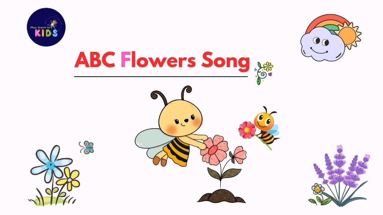ABC Flowers Song | Alphabet Song For Kids | Colorful Alphabet Song for ...
