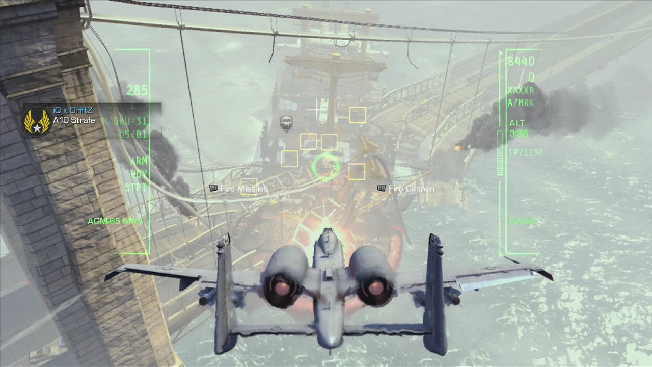 COD Ghosts: Collision Gameplay! New A-10 Jet Killstreak (Call Of Duty ...