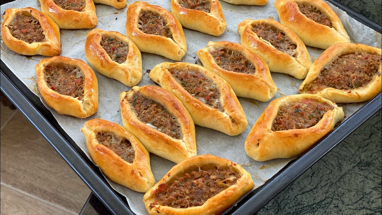 MİNİ İÇLİ PİDELER😍TEK TEK AÇMAKLA UĞRAŞMADAN PORSİYONLUK KOLAY MİNİ ...