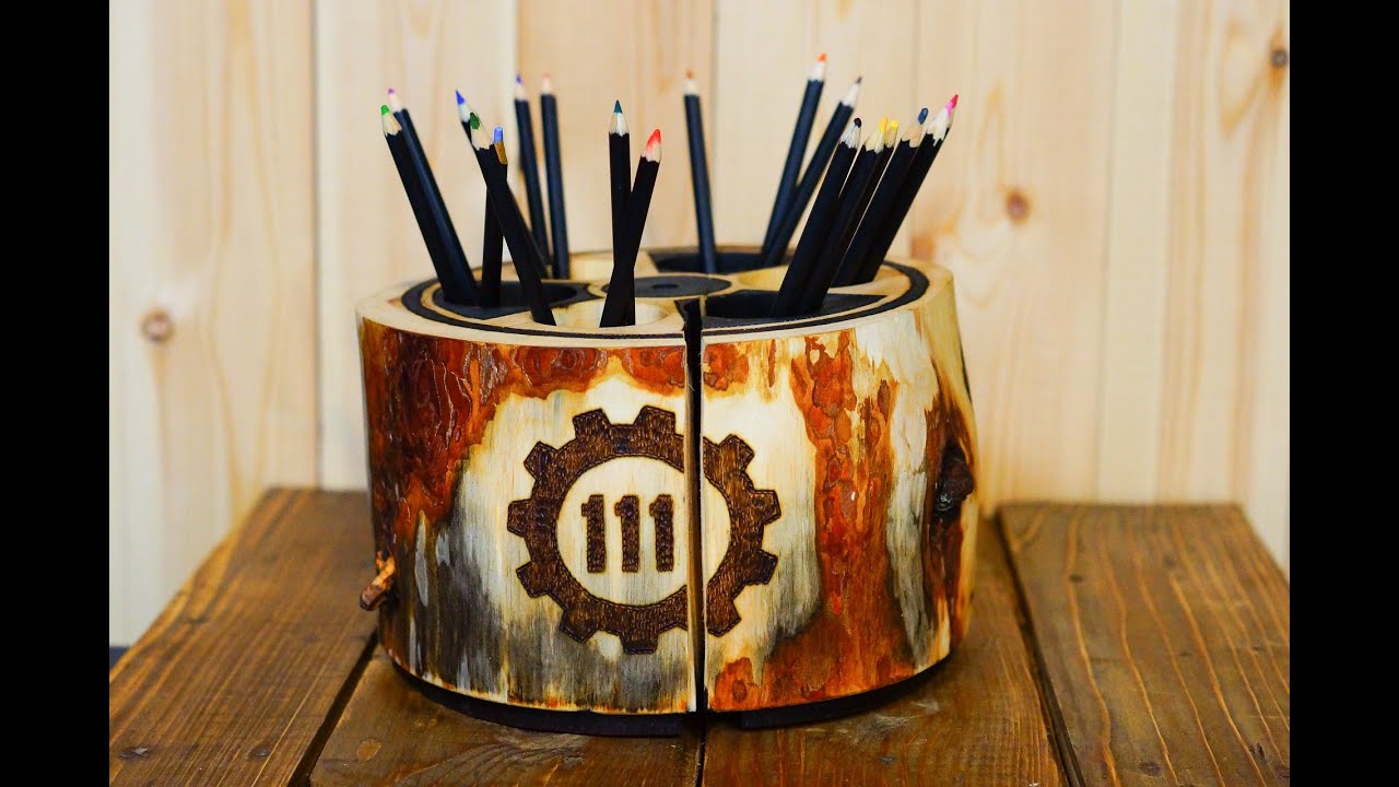 Fallout HANDMADE pencil holder - YouTube