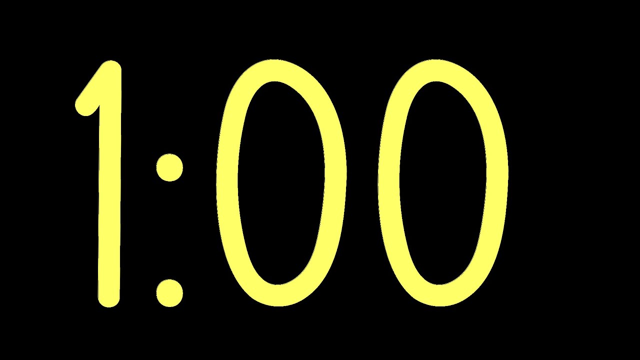 Unmellow Yellow Countdown Timer -1 minute - YouTube