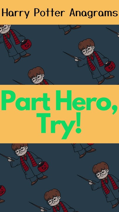 Harry Potter Anagram! #shorts - YouTube