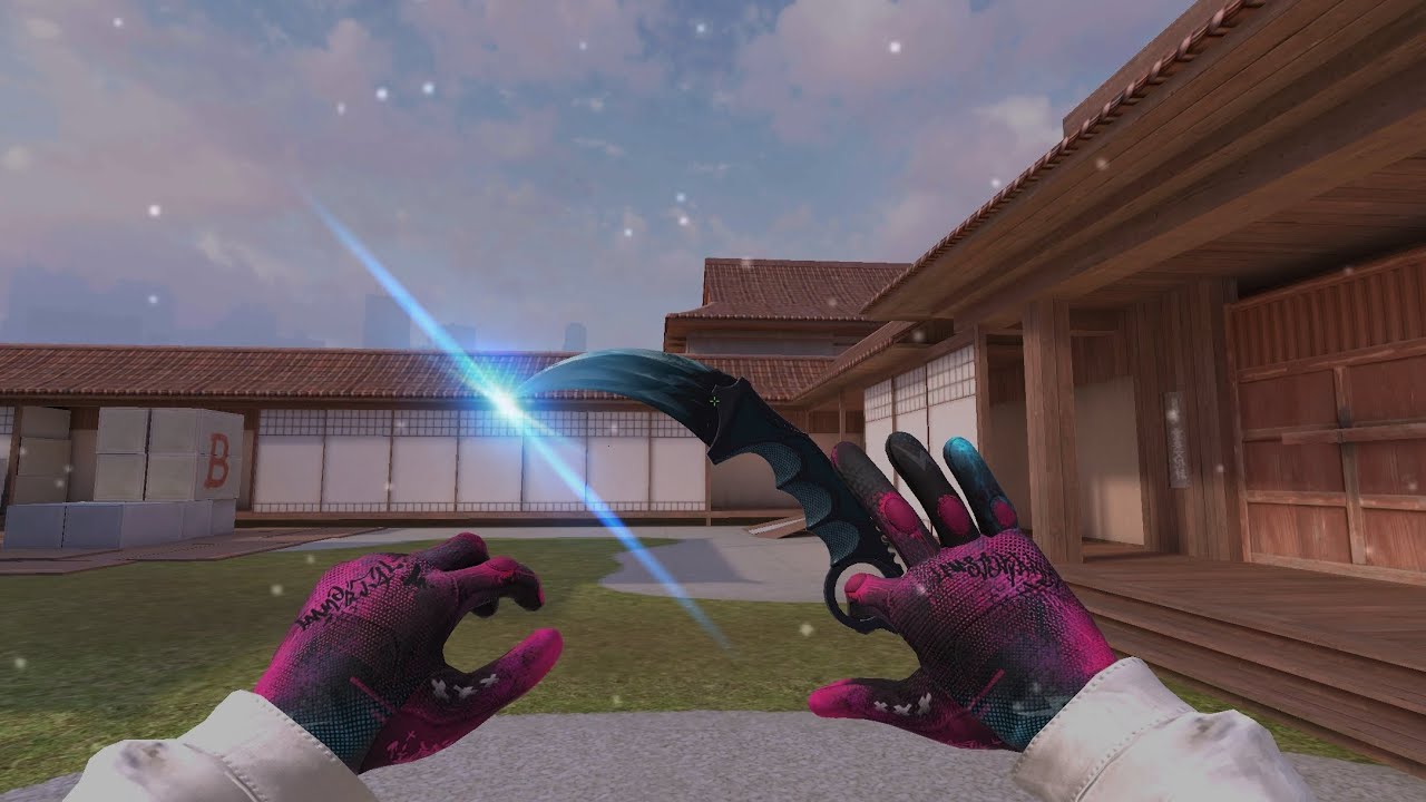 Karambit "Dragon Glass" + Gloves "Punk" 💙💜 | Standoff 2 - YouTube