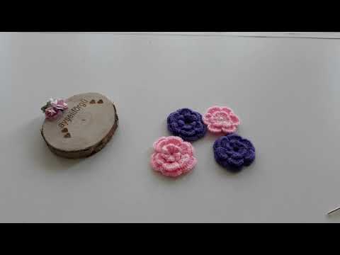 HER TÜRLÜ ÖRGÜ MODELİNDE KULLANACAĞINIZ  ÇİÇEK MODELİ