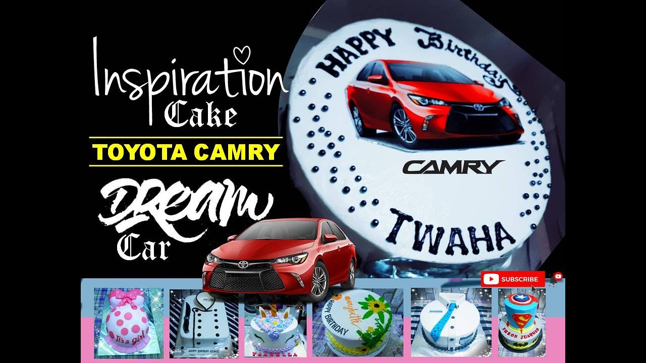 Preparing Toyota Camry Dream Car Birthday Cake - YouTube