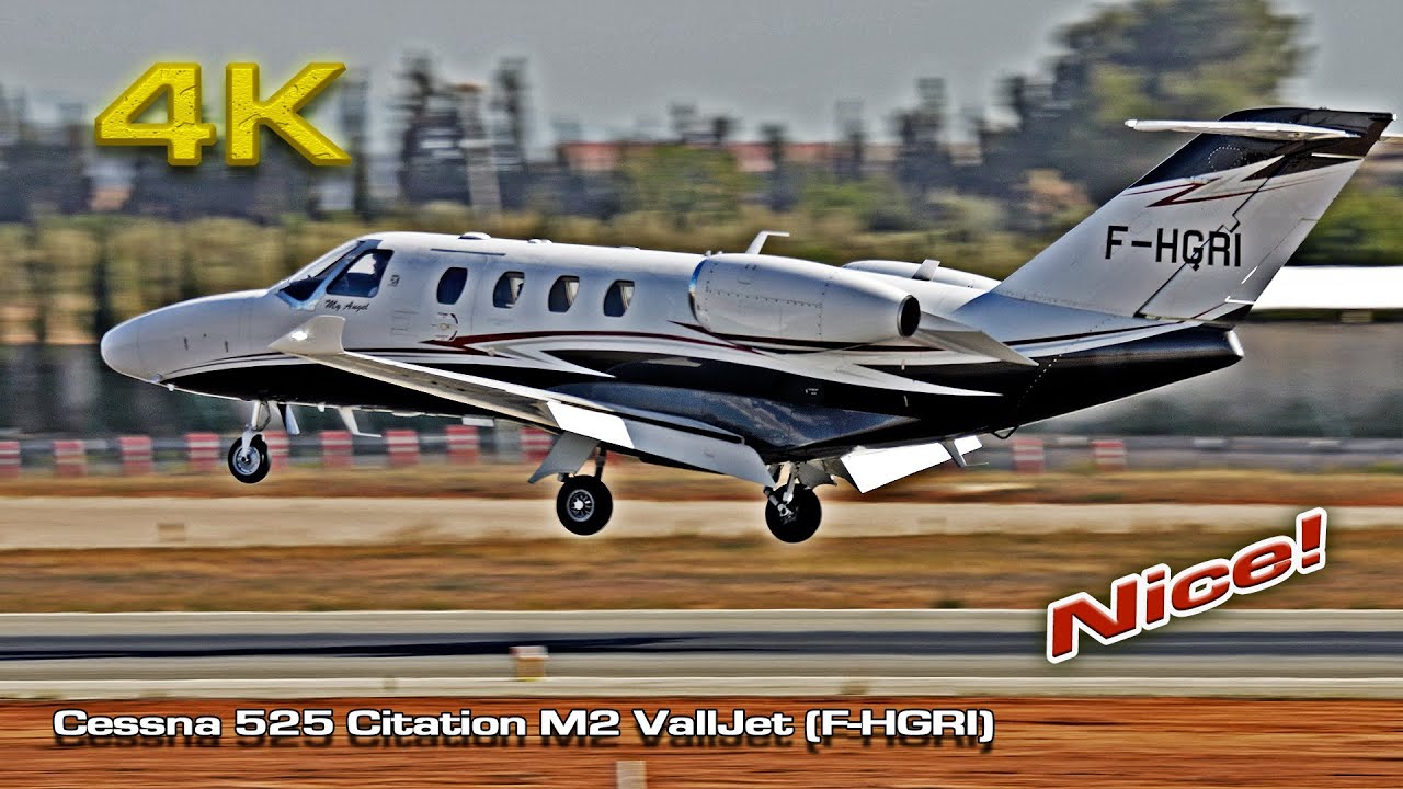 Cessna 525 Citation M2 VallJet (F-HGRI) private jet - YouTube