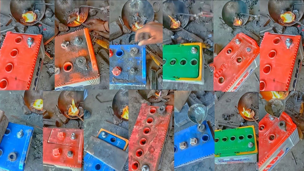 amazing technique old dead battery cell repair/battery terminal make ...