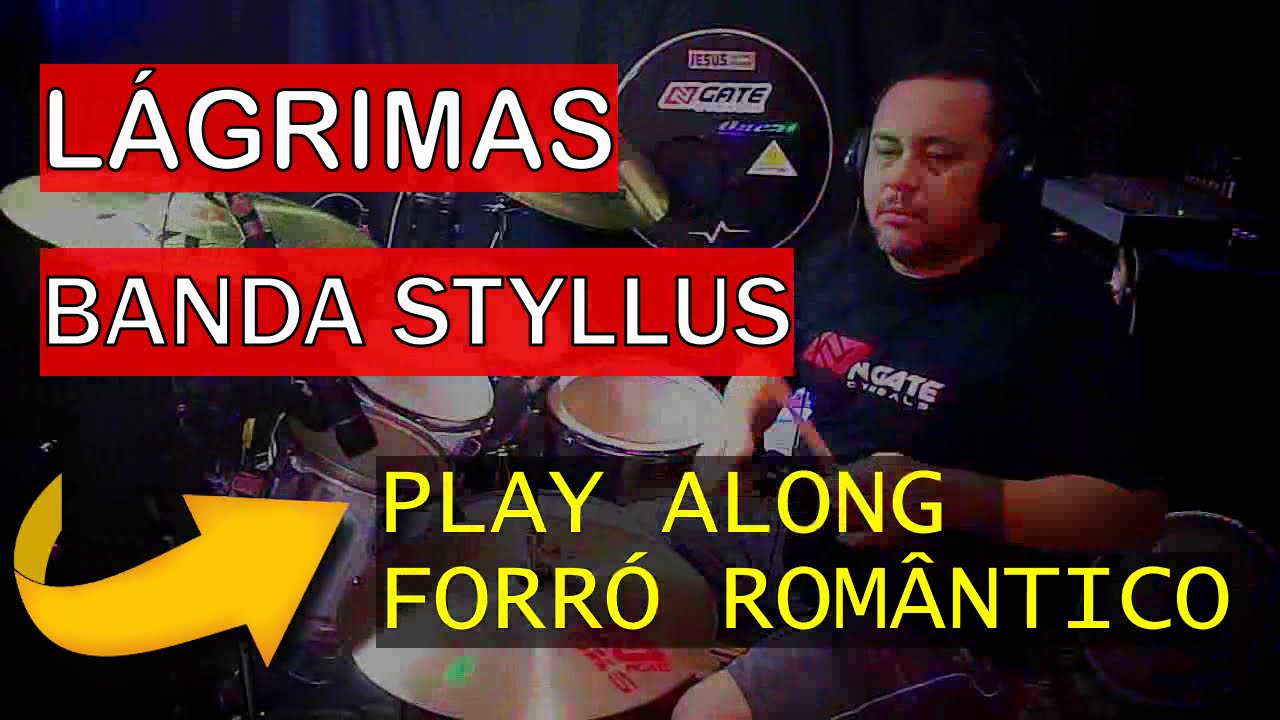 PLAY ALONG / Forró das antigas na Bateria /Forró Romântico para estudo ...