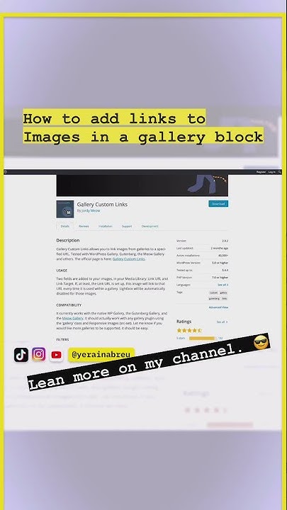 How to Add a Link to An Image in A WordPress Gallery Block Using Gutenberg Editor? - YouTube