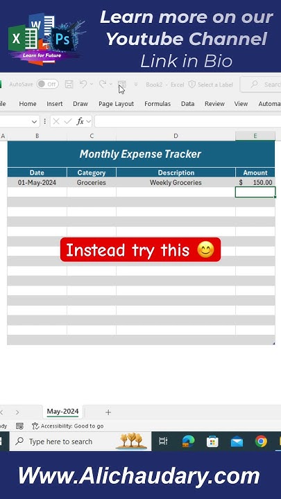 Excel Tutorials | Excel Data Entry Guide - YouTube