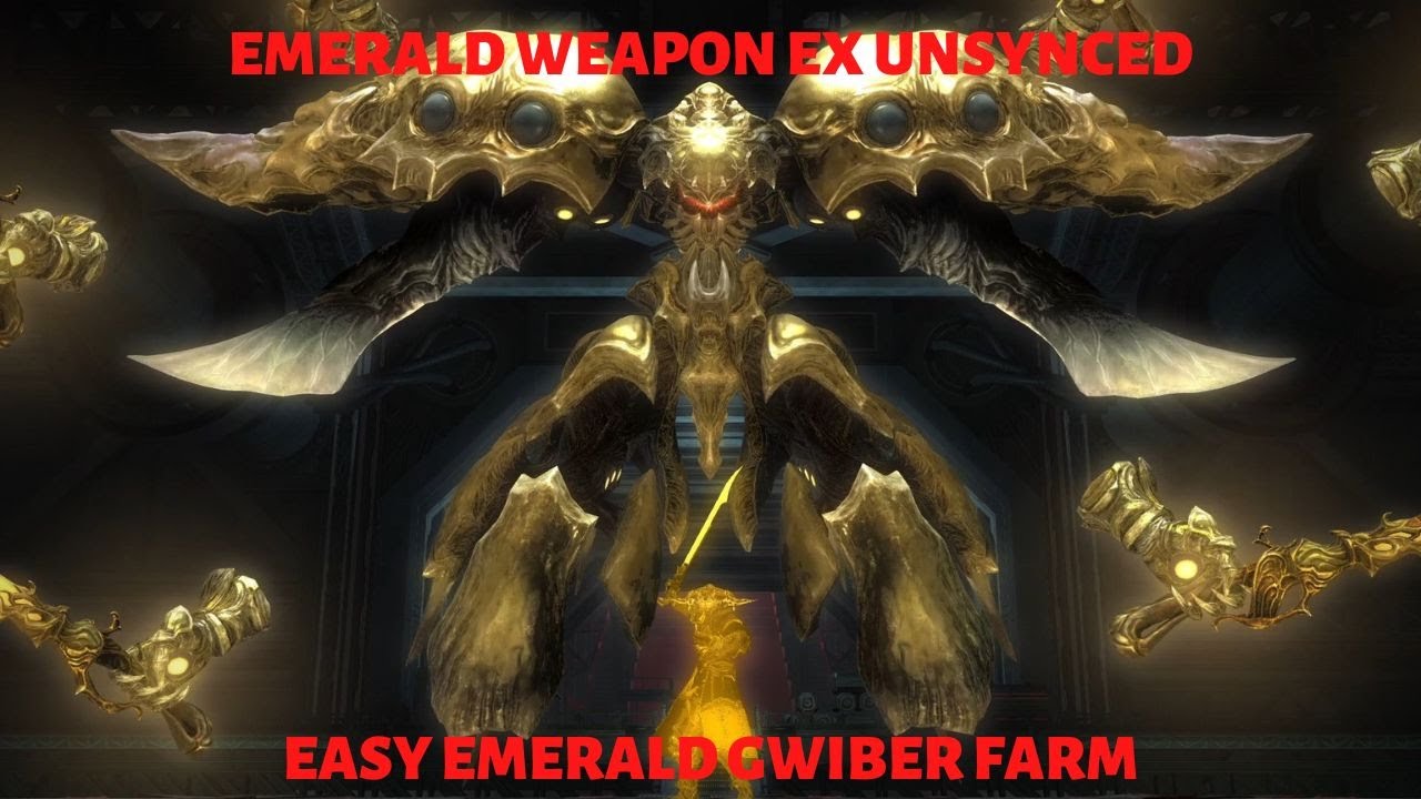 Emerald Weapon EX Unsync Black Mage POV - YouTube
